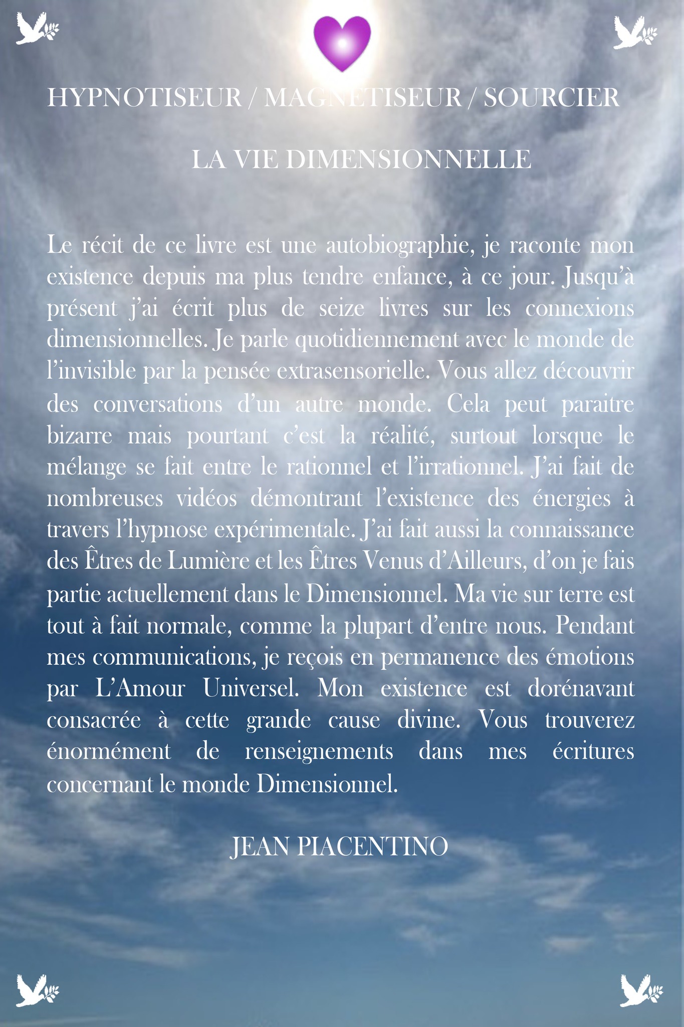 Le monde de l’invisible – La vie dimensionnelle – Jean Piacentino ...